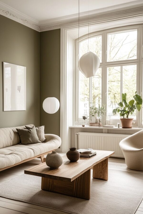 15 Olive Green Living Rooms with Modern Flair! - My Decor Inspo