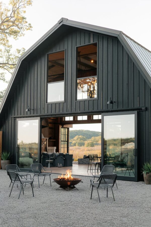 14 Black Barndominium Exterior Ideas for a Bold and Stylish Look - My ...