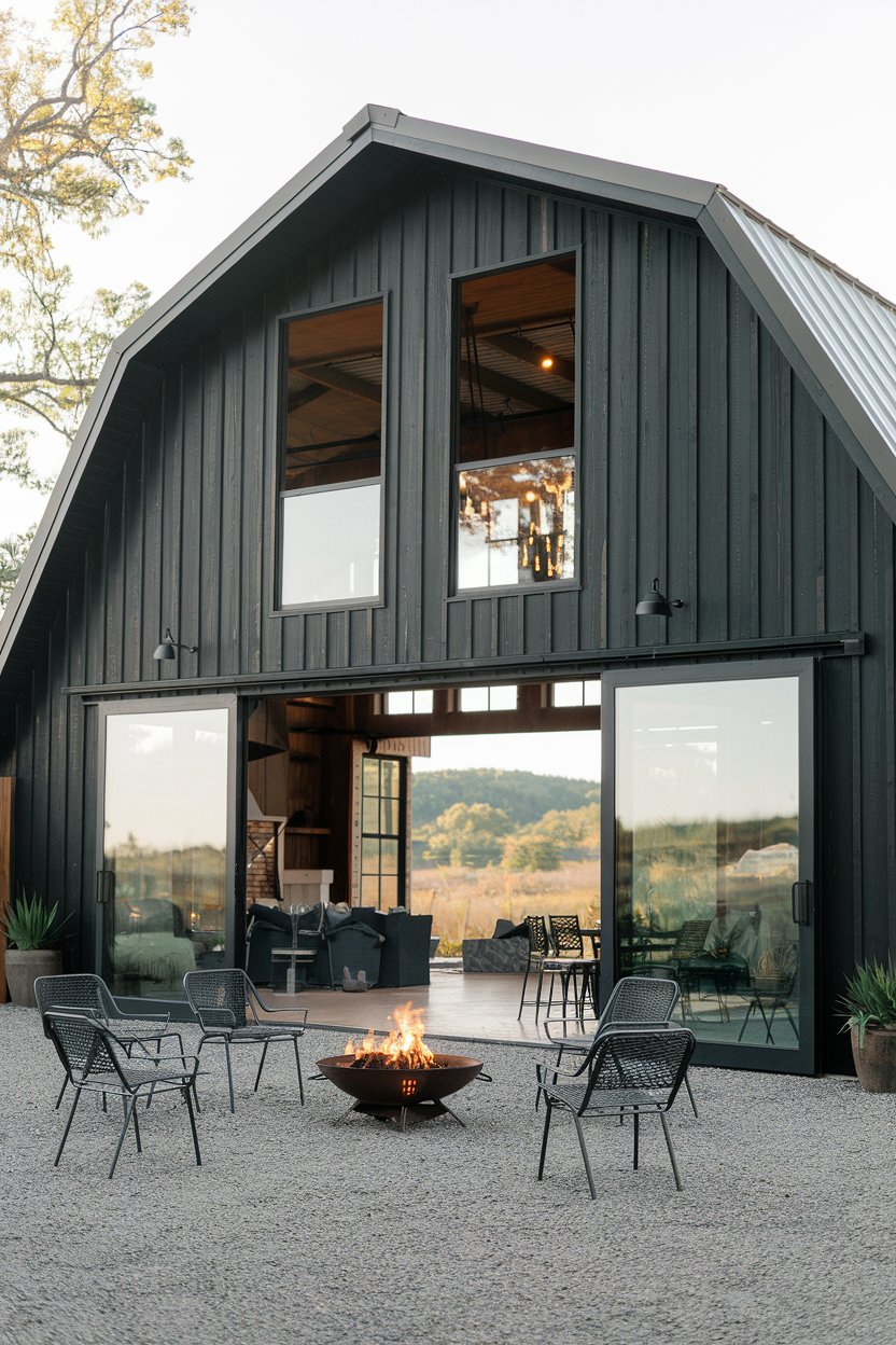 14 Black Barndominium Exterior Ideas for a Bold and Stylish Look - My ...