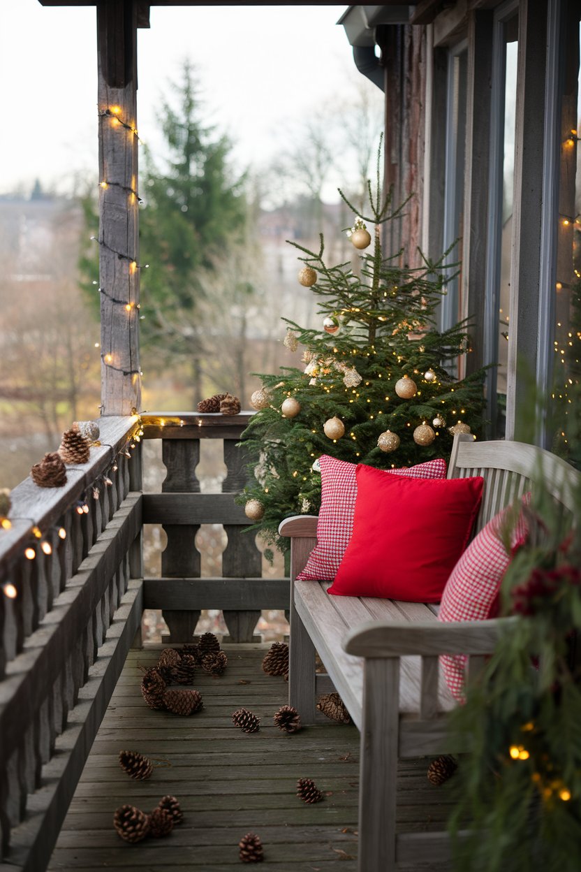 15 Balcony Christmas Decor for Apartments - My Decor Inspo