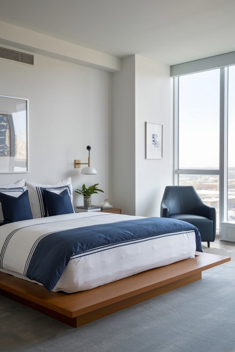 14 Blue and White Bedroom Ideas for a Calm and Stylish Retreat - My ...