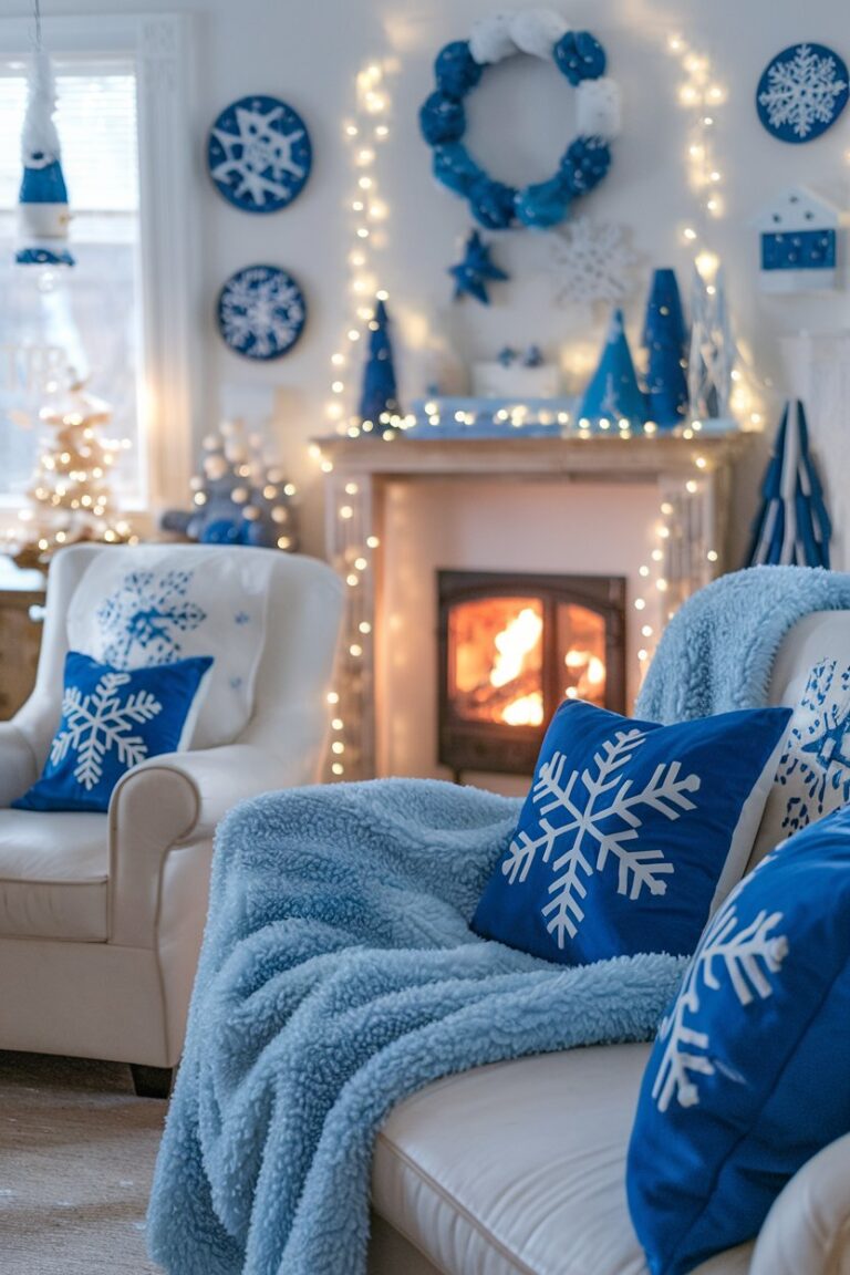 12 Blue Winter Decoration Ideas for a Serene and Stylish Seasonal Look ...