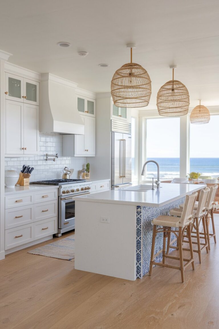 15 Modern Coastal Kitchen Interiors Perfect for a Relaxed Yet Stylish ...
