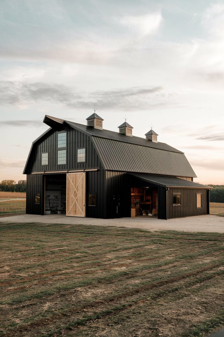 14 Black Barndominium Exterior Ideas for a Bold and Stylish Look - My ...