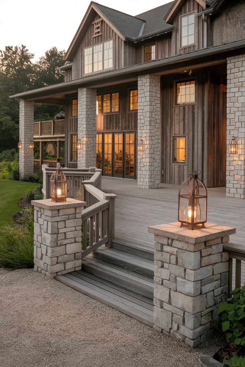 14 Rustic Farmhouse Exterior Ideas to Elevate Your Country Living ...