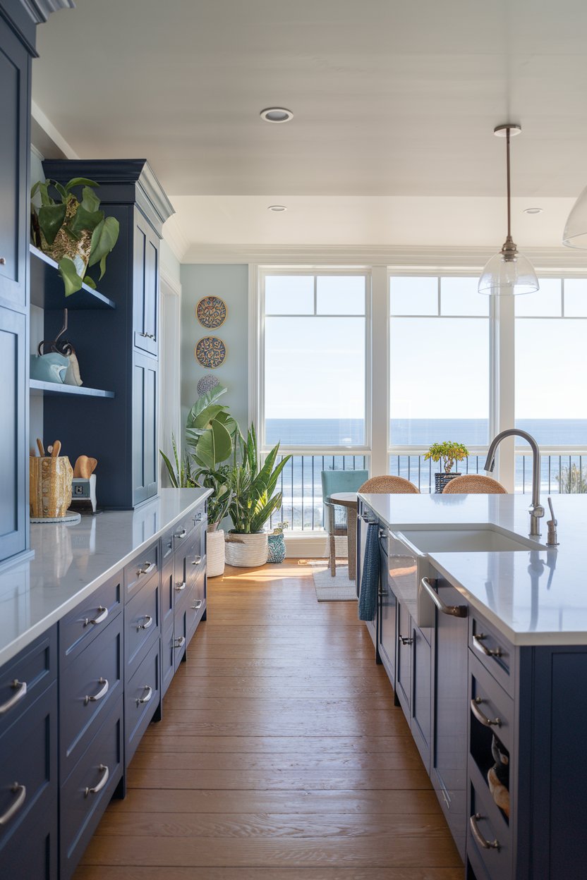 15 Modern Coastal Kitchen Interiors Perfect for a Relaxed Yet Stylish ...
