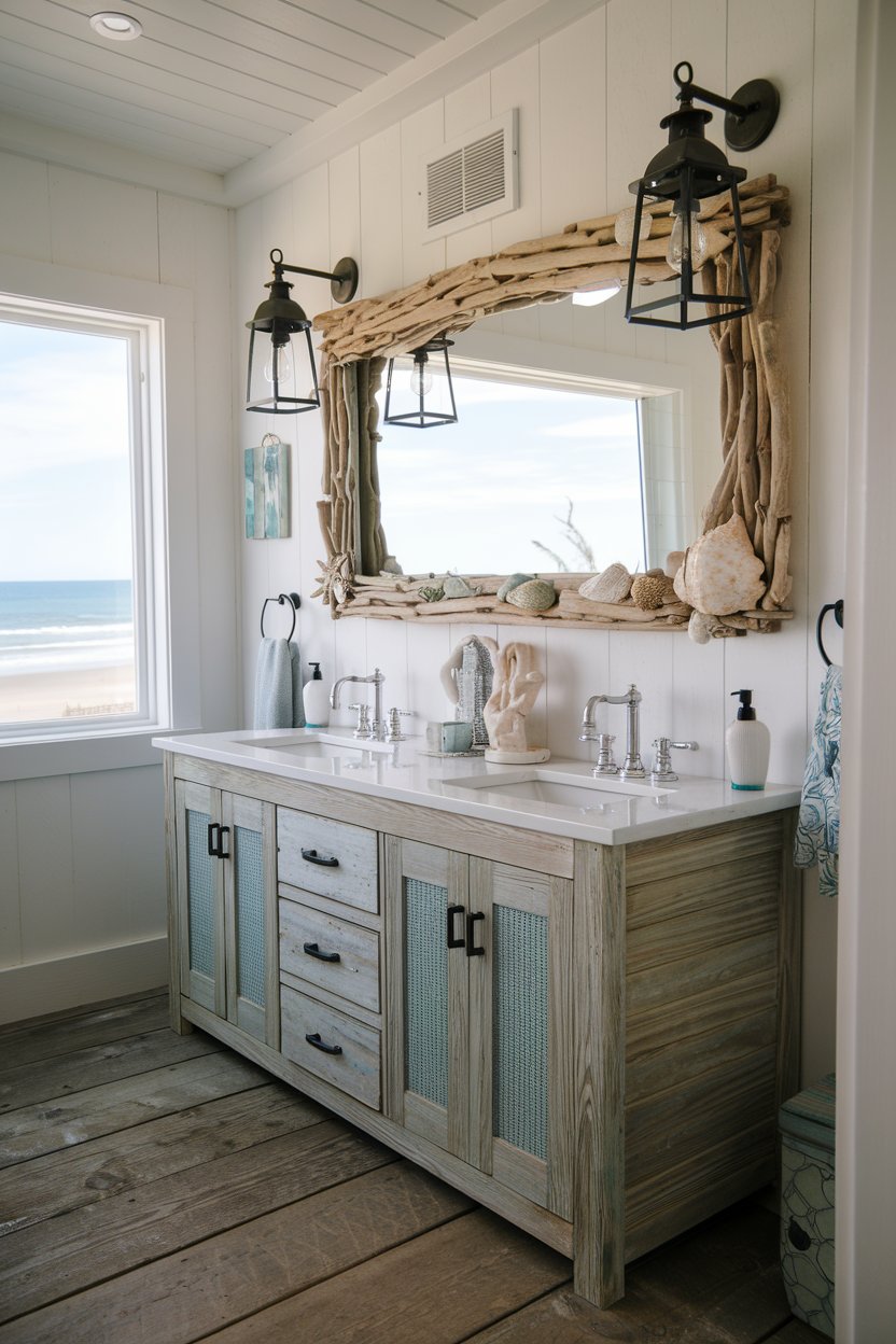 13 Coastal Farmhouse Bathroom Ideas to Inspire a Relaxing Retreat - My ...