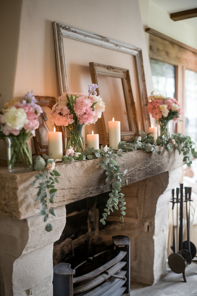 16 Spring Fireplace Mantel Decor Styles to Brighten Your Home - My ...