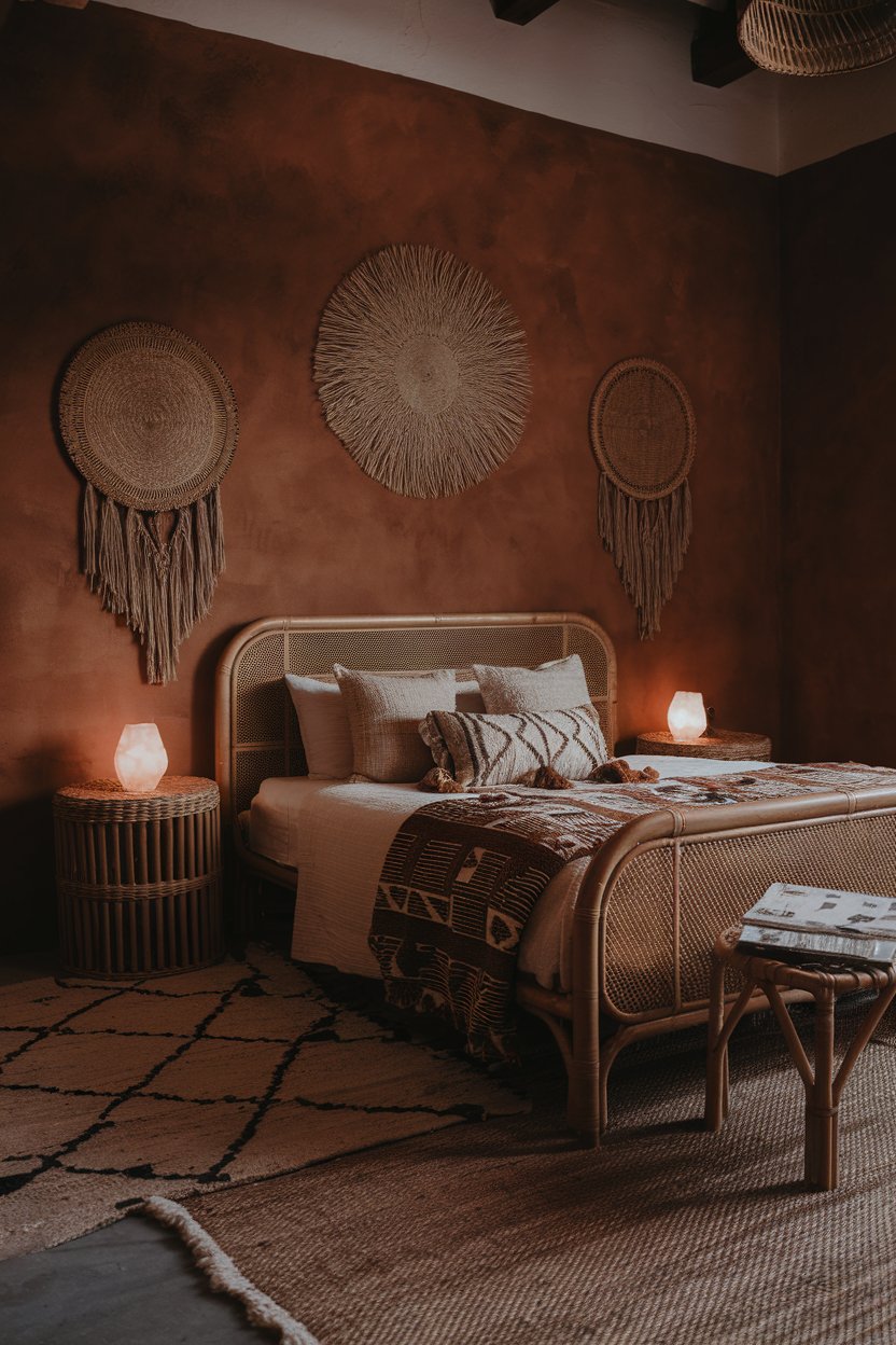 16 Dark Earthy Bedroom Ideas Using Natural Textures and Warm Tones - My ...
