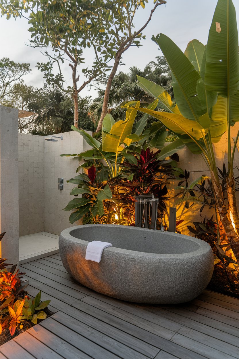 15 Outdoor Bathroom Design Ideas for a Natural and Private Retreat - My ...