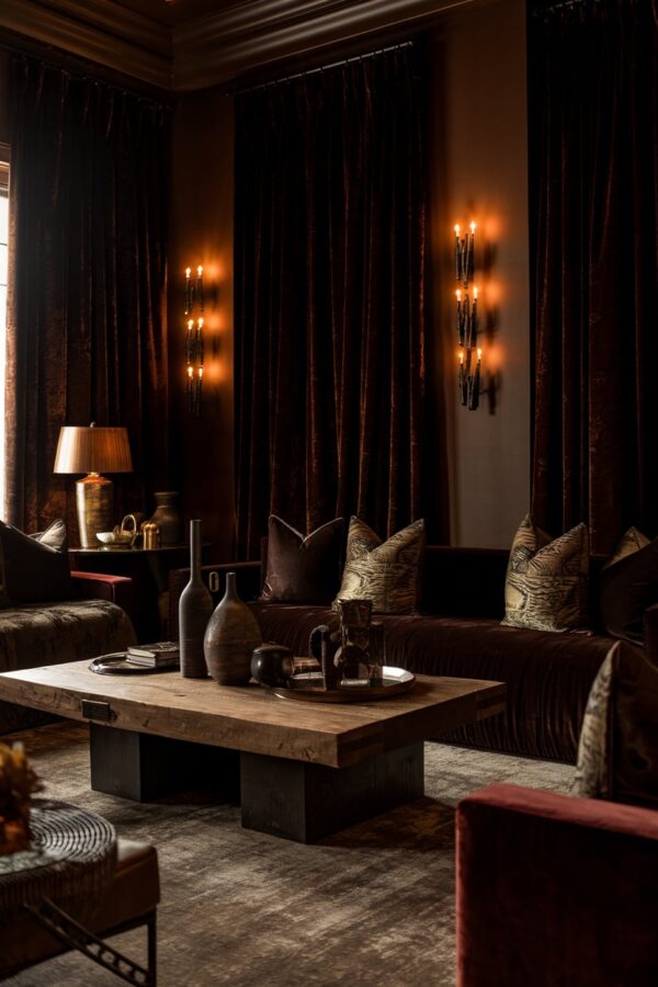 15 Dark Earthy Living Room Ideas: Warm, Textured, and Timeless Designs ...
