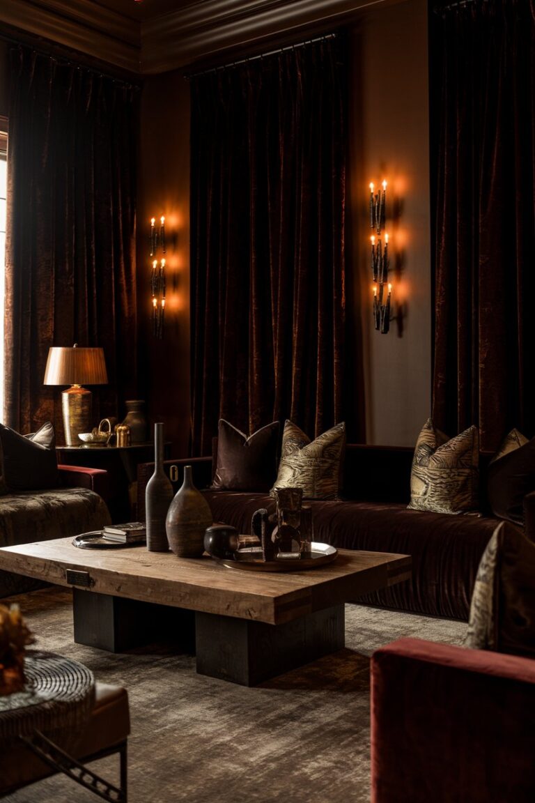 15 Dark Earthy Living Room Ideas: Warm, Textured, and Timeless Designs ...