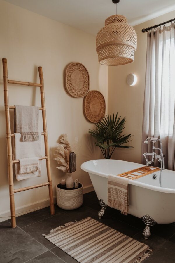 17 Boho Bathroom Ideas to Create a Relaxed and Natural Space - My Decor ...