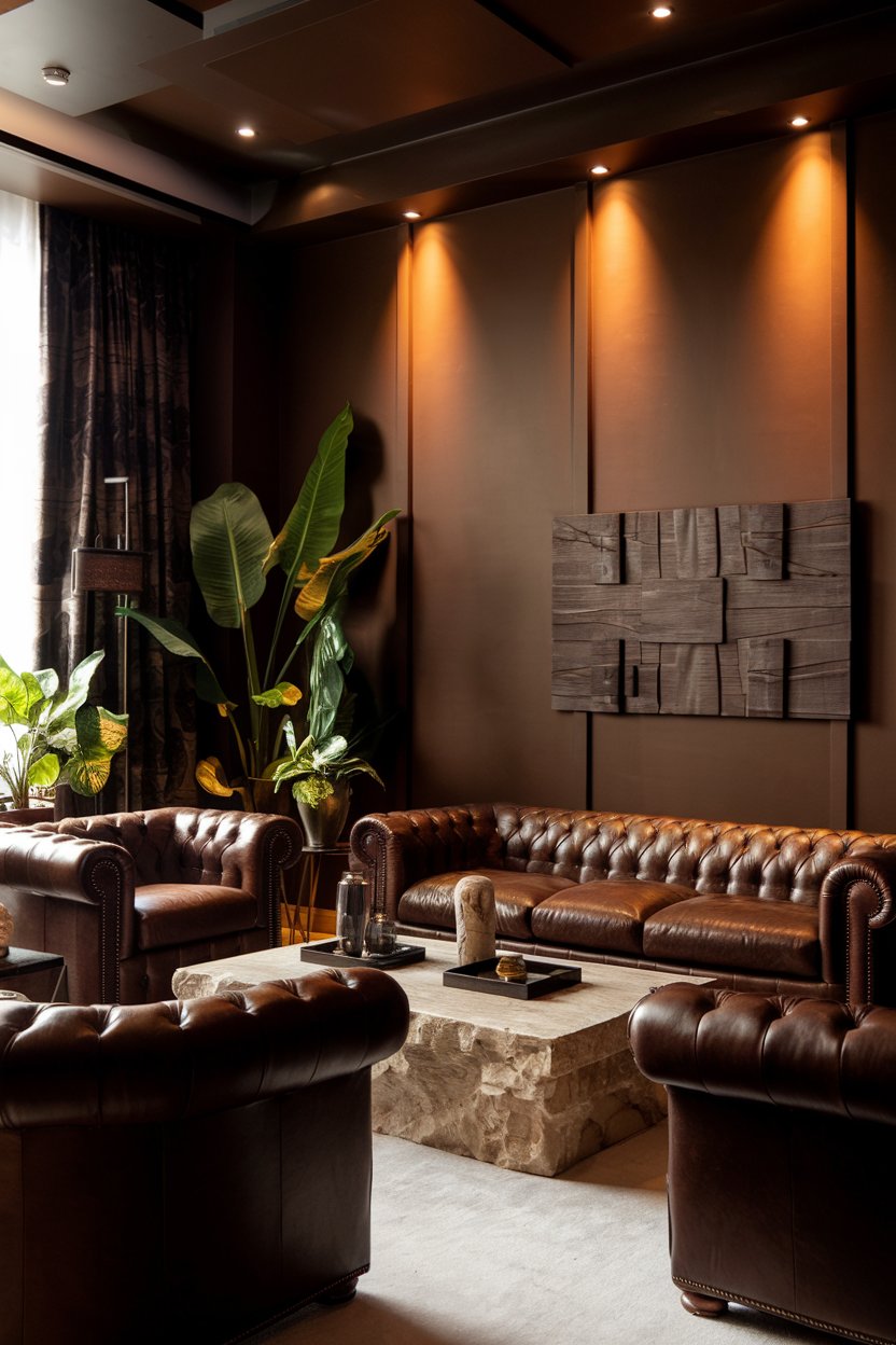 15 Dark Earthy Living Room Ideas: Warm, Textured, and Timeless Spaces ...